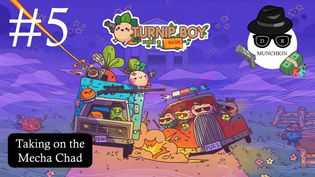 Taking on the Mecha Chad - Turnip Boy Robs A Bank | Part 5 - YouTube