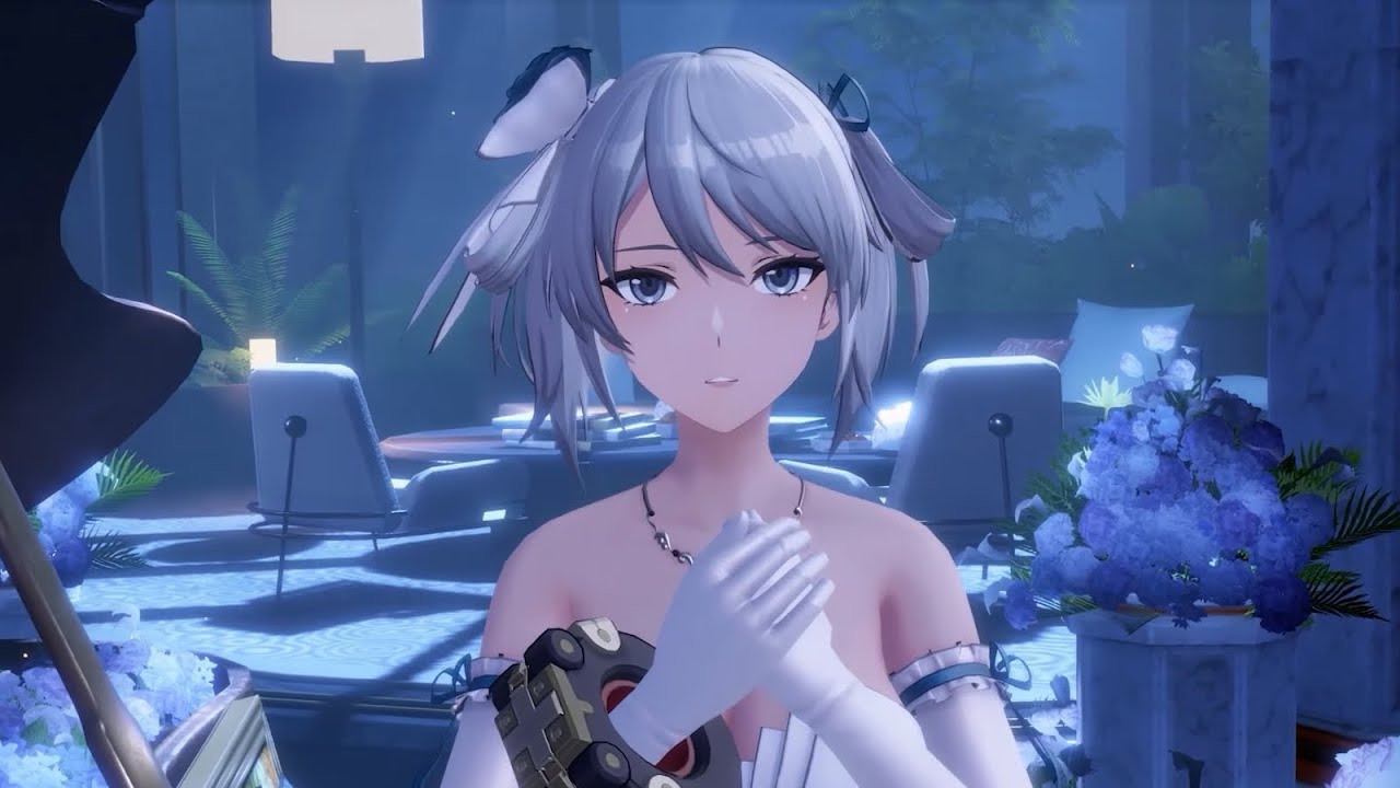 [에테르 게이저×갓 이터] 시엘 스킨 로비 배경 Aether Gazer×God Eater Ciel Skin Background ...