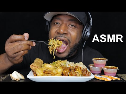ASMR EATING PANDA EXPRESS. MUKBANG (EATING SHOW) TCASMR - YouTube