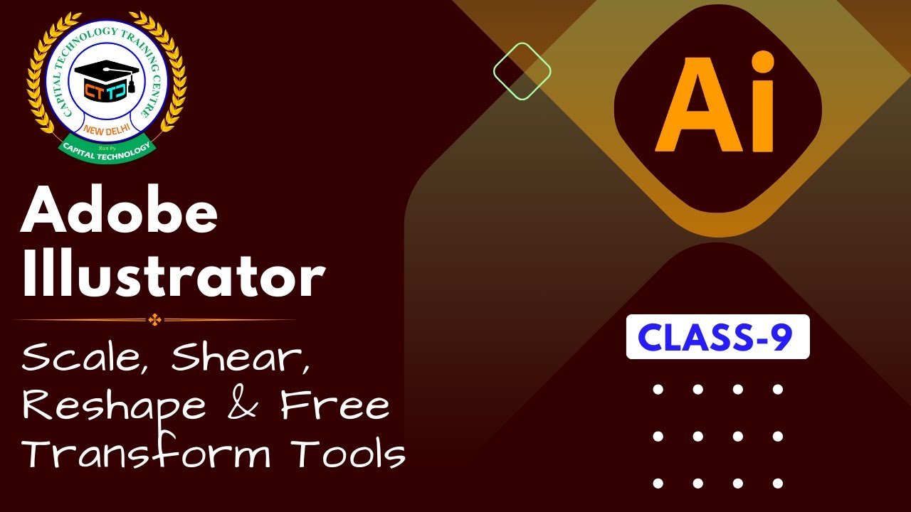 Scale, Shear, Reshape Tools In Illustrator | Illustrator full Course ...