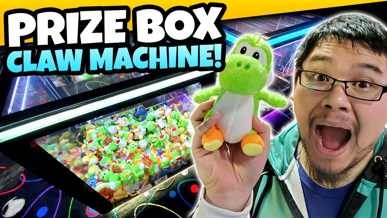 Claw Machine BOX? Yoshi Prize Box Claw Machine arcade! - YouTube