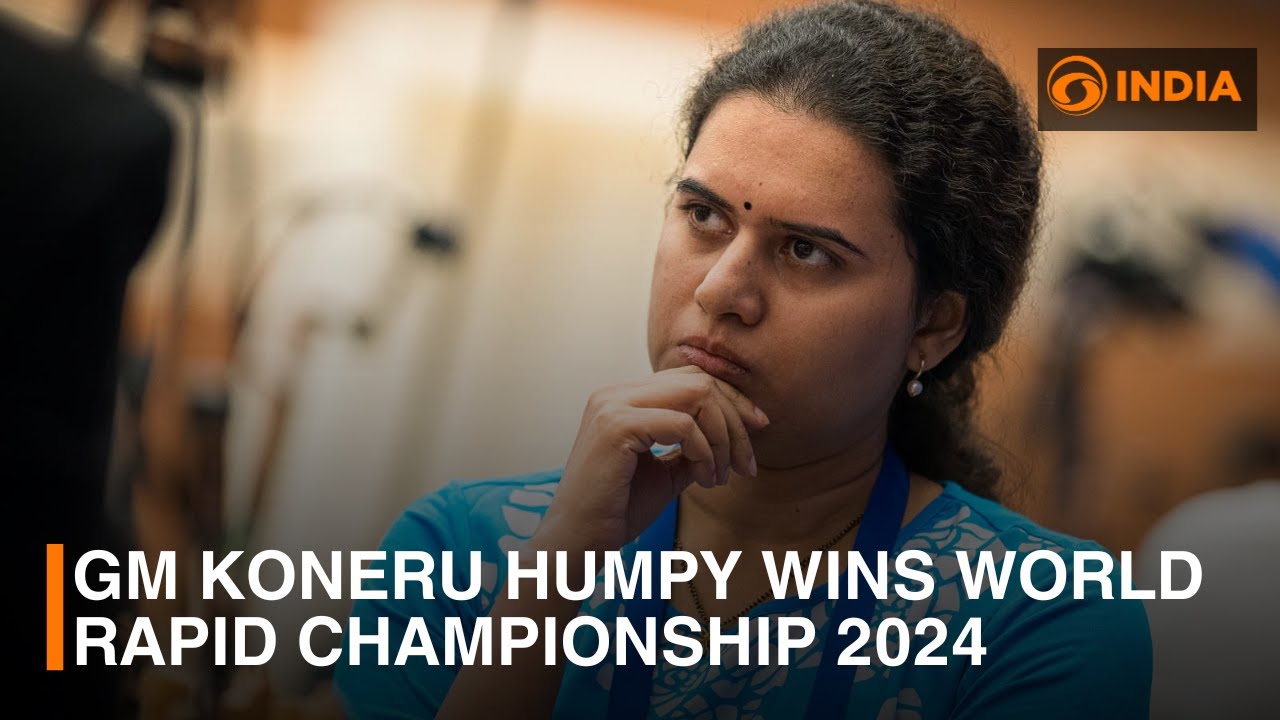 GM Koneru Humpy wins World Rapid Championship 2024 | DD India Live ...