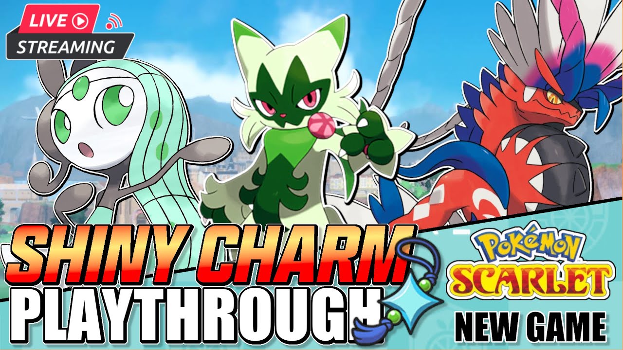 ⭐Completing Pokemon Scarlet + DLC's In One Stream (Shiny Charm ...