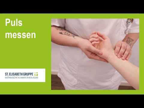 Puls messen / Pflegeausbildung in der St. Elisabeth Gruppe - YouTube