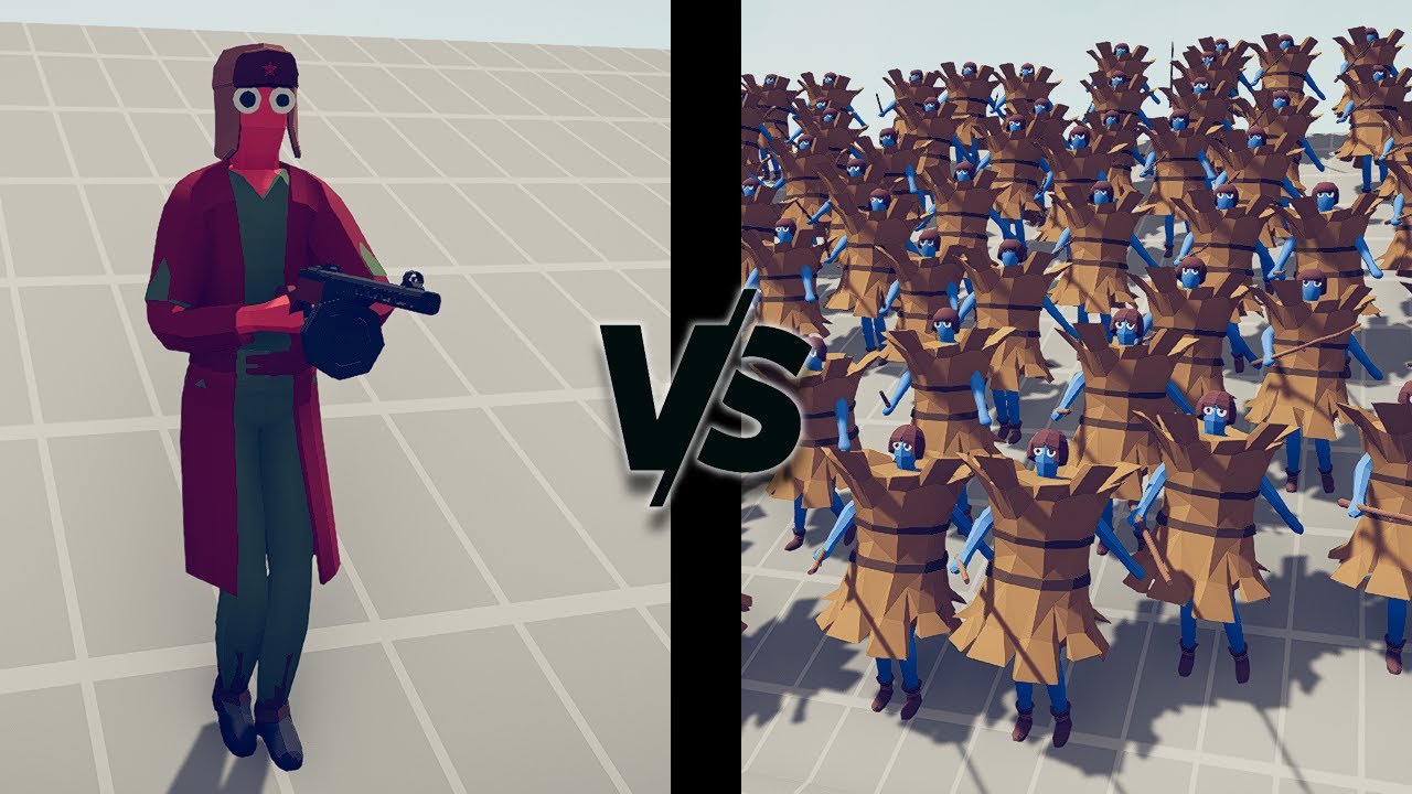 SOVIET UNION SOLDIERS VS 100X MELEE UNITS - TOTALLU ACCURATE BATTLE ...