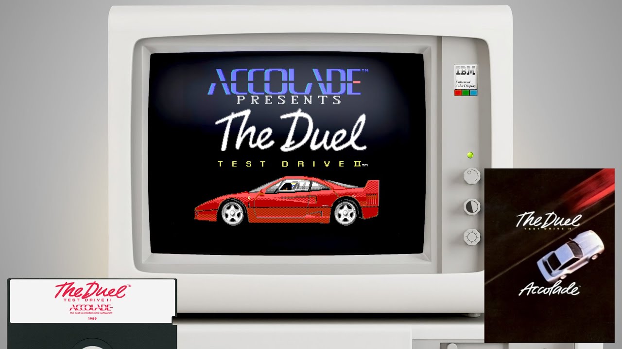 Test Drive II: The Duel - Accolade, 1989 - IBM PC (4K) - YouTube