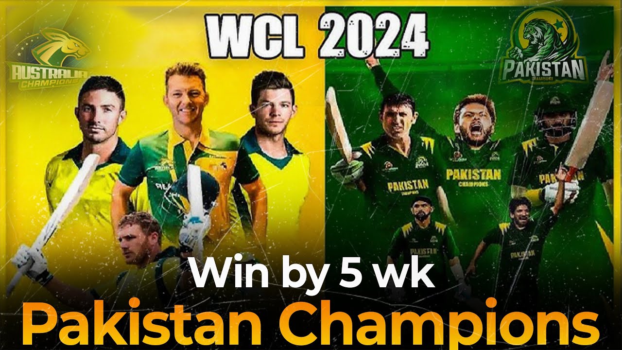 Pakistan chase 190 to beat Australia in World Championship of Legends ...