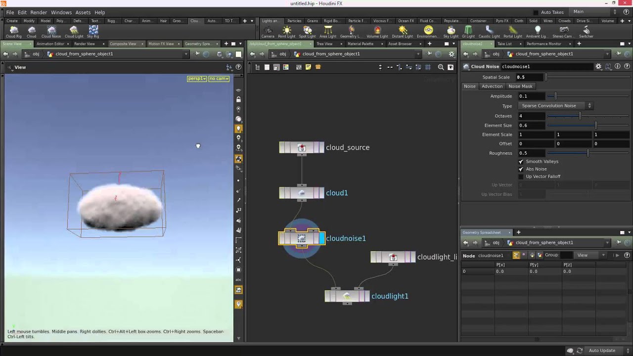 Houdini CloudFX入門 第2章 レッスン1 Cloud Rig - YouTube