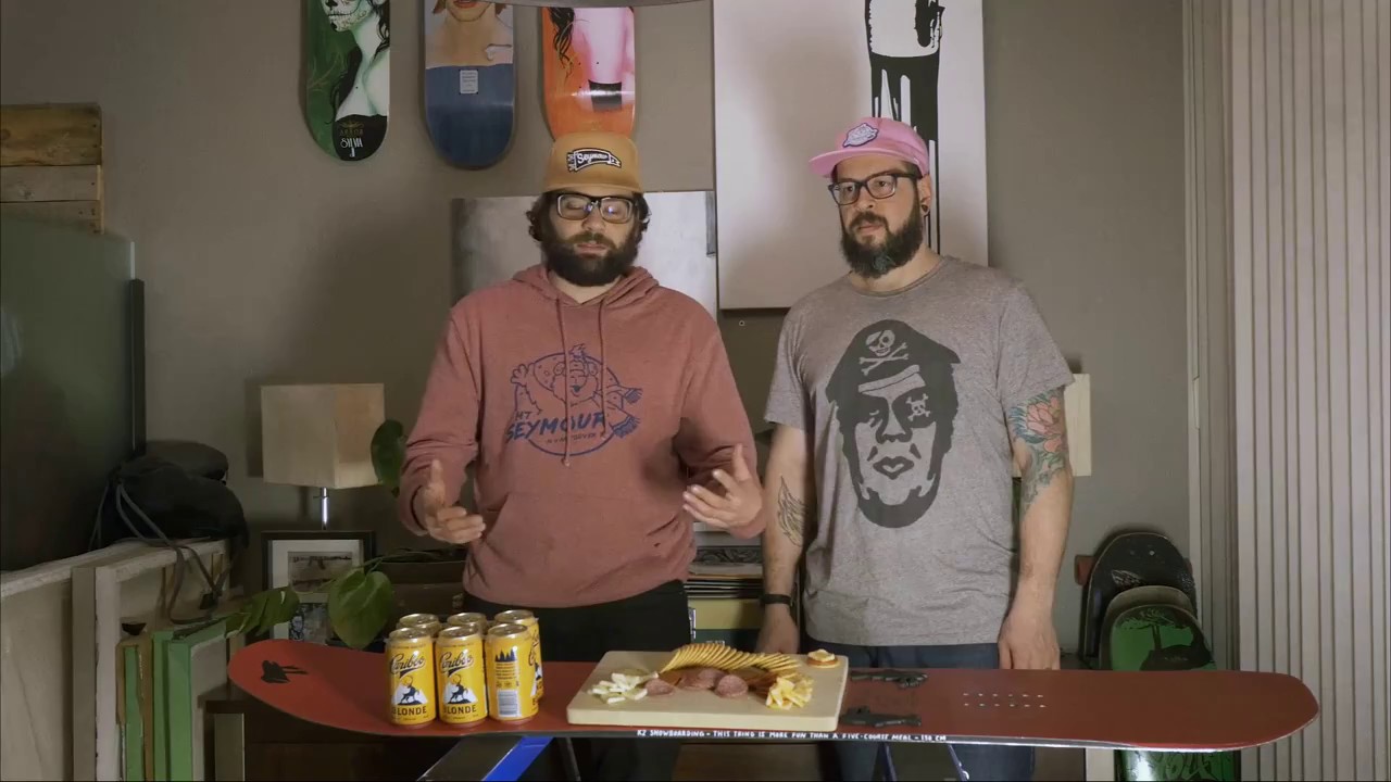 K2 Party Platter Snowboard Review SideWays Gear Guys EP 002 - YouTube