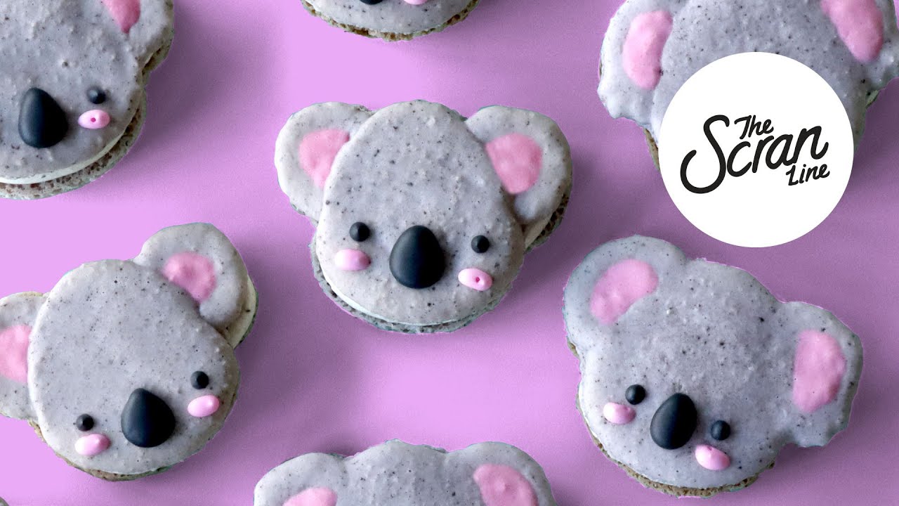 How To Make Kawaii Koala Macarons! - The Scran Line - YouTube