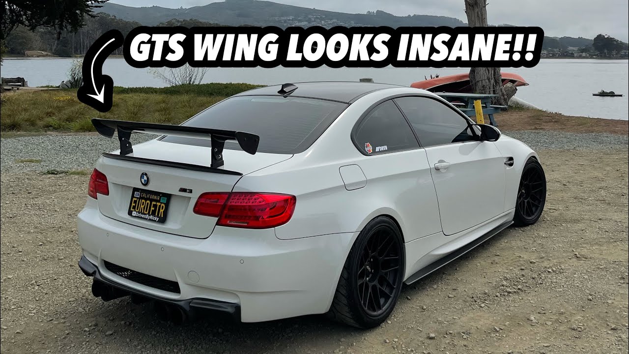 GTS WING INSTALL ON MY BMW E92 M3!! - YouTube