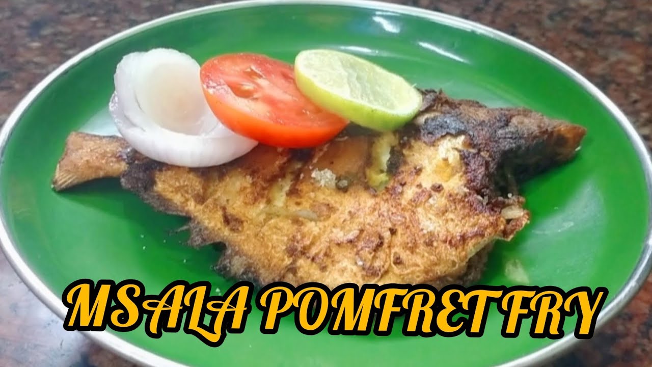 MASALA POMFRET FRY/POMFRET FRY RECIPE/FISH FRY INDIAN STYLE/FISH RECIPE ...