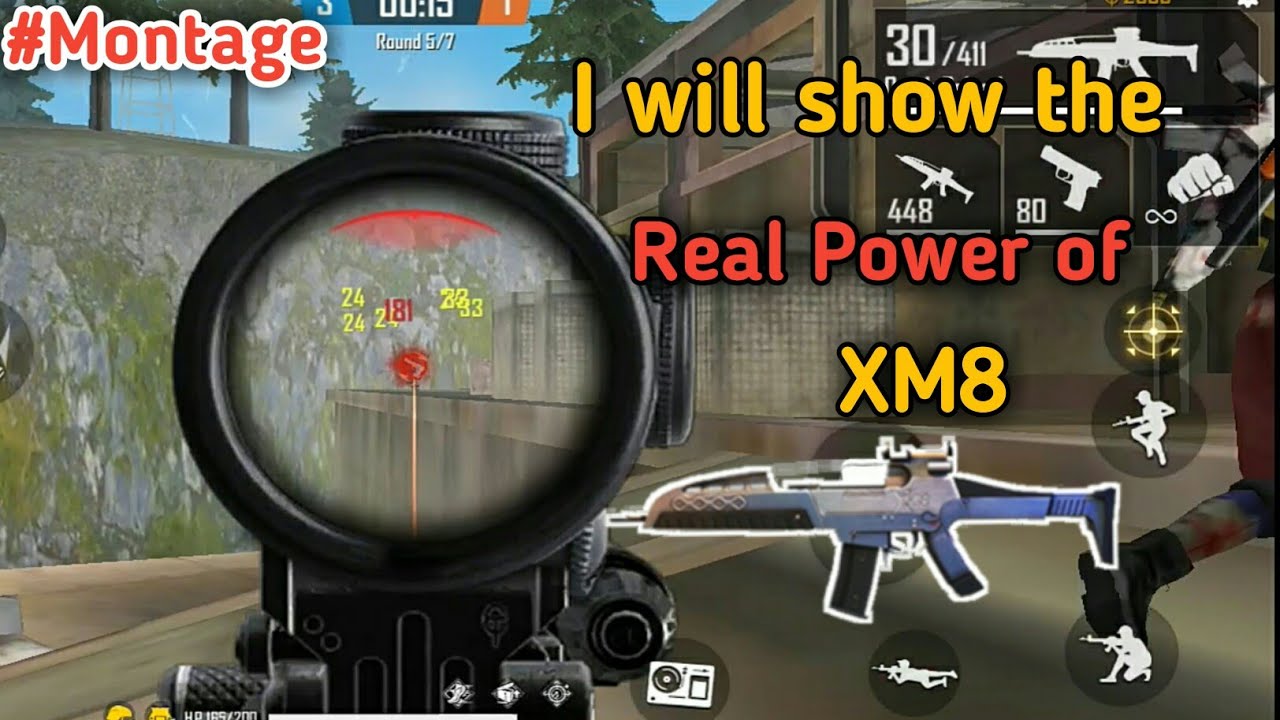 I will show you the real power of XM8! Montage! Garena free fire - YouTube