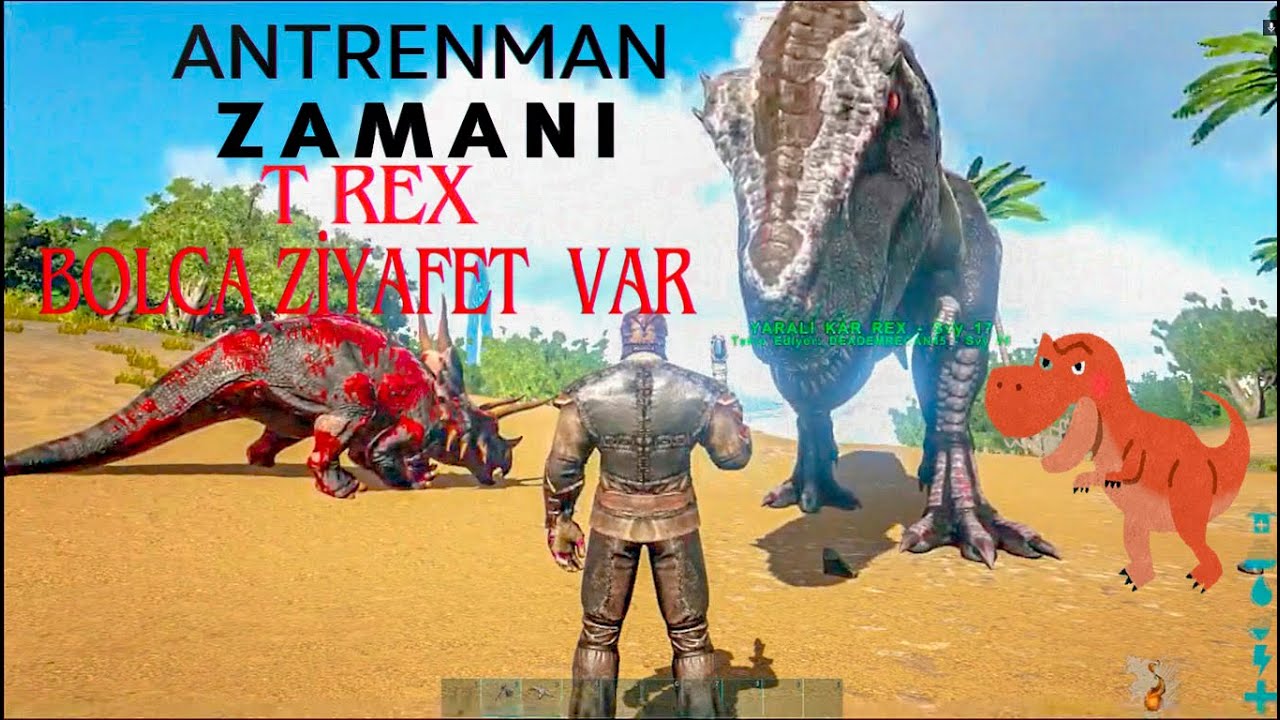 DİNOZOR ADASINDA DEV TREX 🦖 ANTREMANA BAŞLADIK ARK SURVİVAL EVOLVED # 15 - YouTube