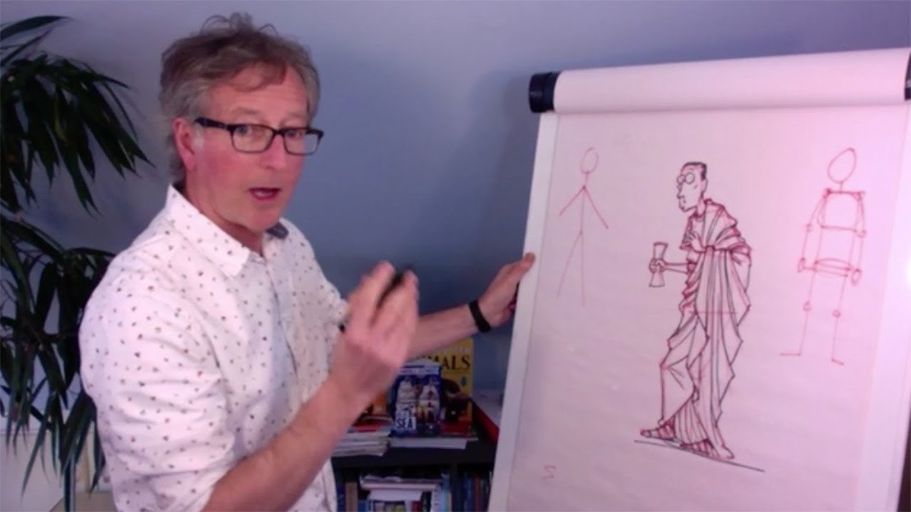 Horrible Histories drawalong: How to draw a Rotten Roman with Martin ...