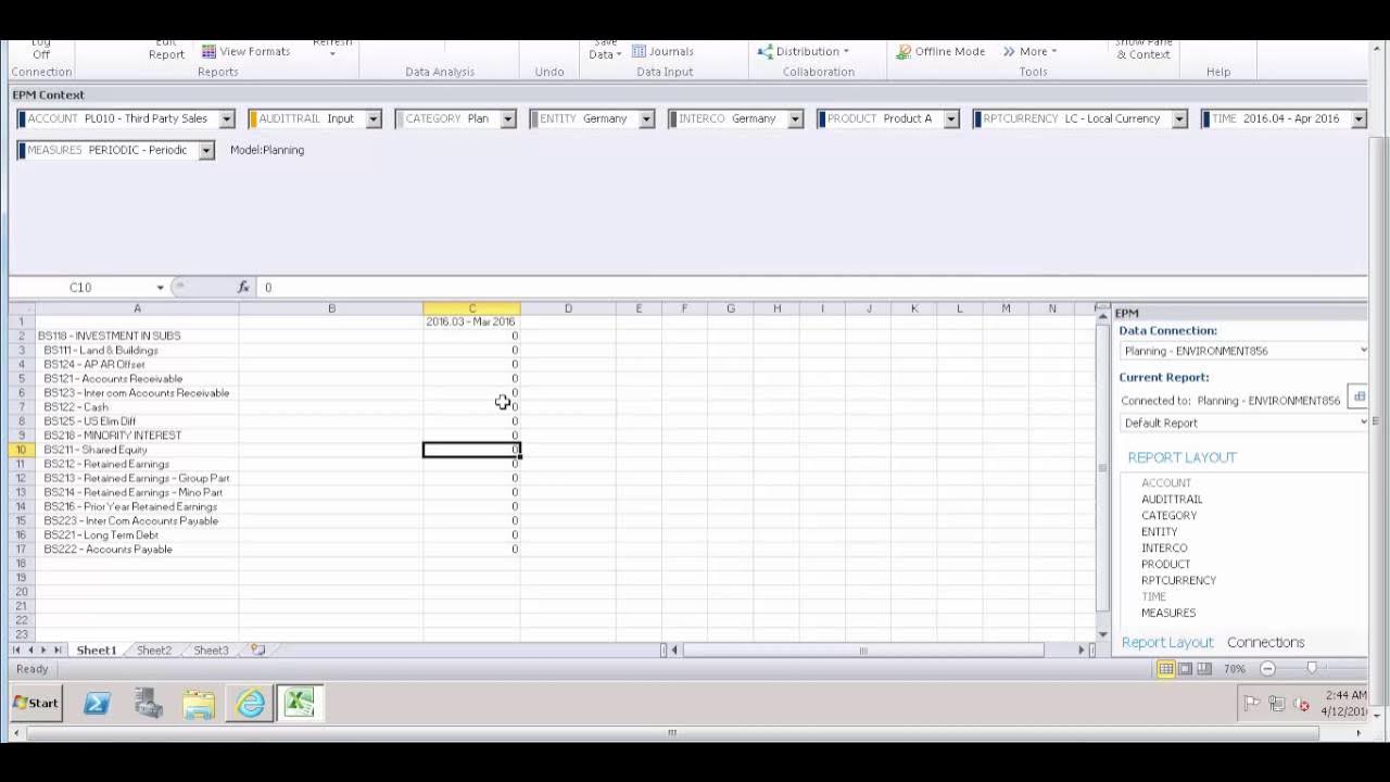 *REC Command with Dimension Properties: SAP BPC - YouTube
