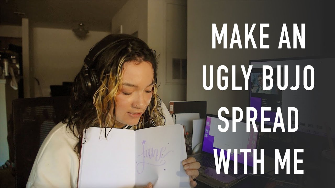 Make An Ugly Bullet Journal Spread With Me | August 2022 BUJO - YouTube