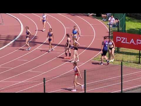 Lena bieg 100m, czas 12.64 (wiatr -2.6)PB, 8 tor, 1 miejsce w serii - Jelenia Góra, 05.06.2022 ...