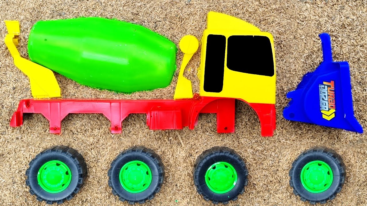 Mencari dan Merakit Mobil Mobilan Truk Molen Besar, Vibro Roller ...