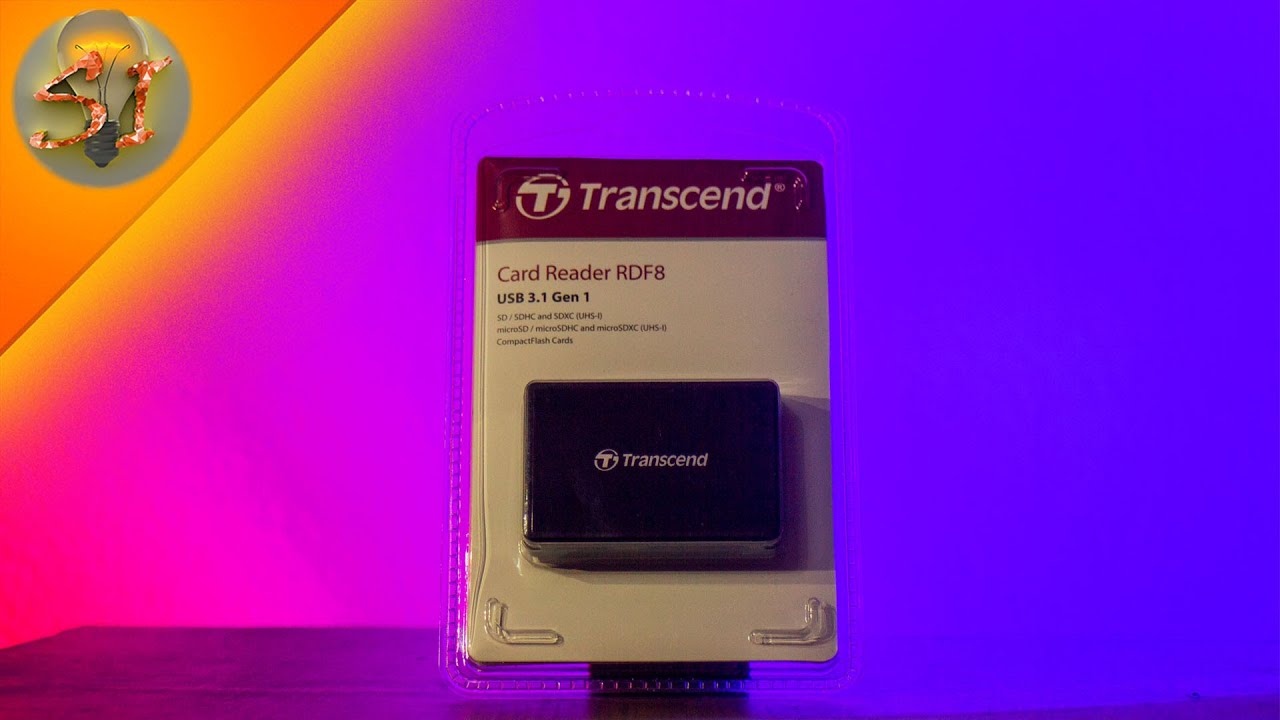 Transcend TS-RDF8K2 USB 3.1 Gen 1 Multi Card Reader - YouTube