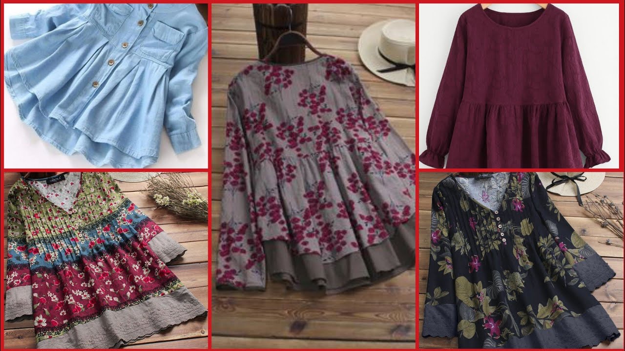 latest and unique winter TOP design ideas||beautiful tunic TOP design ...