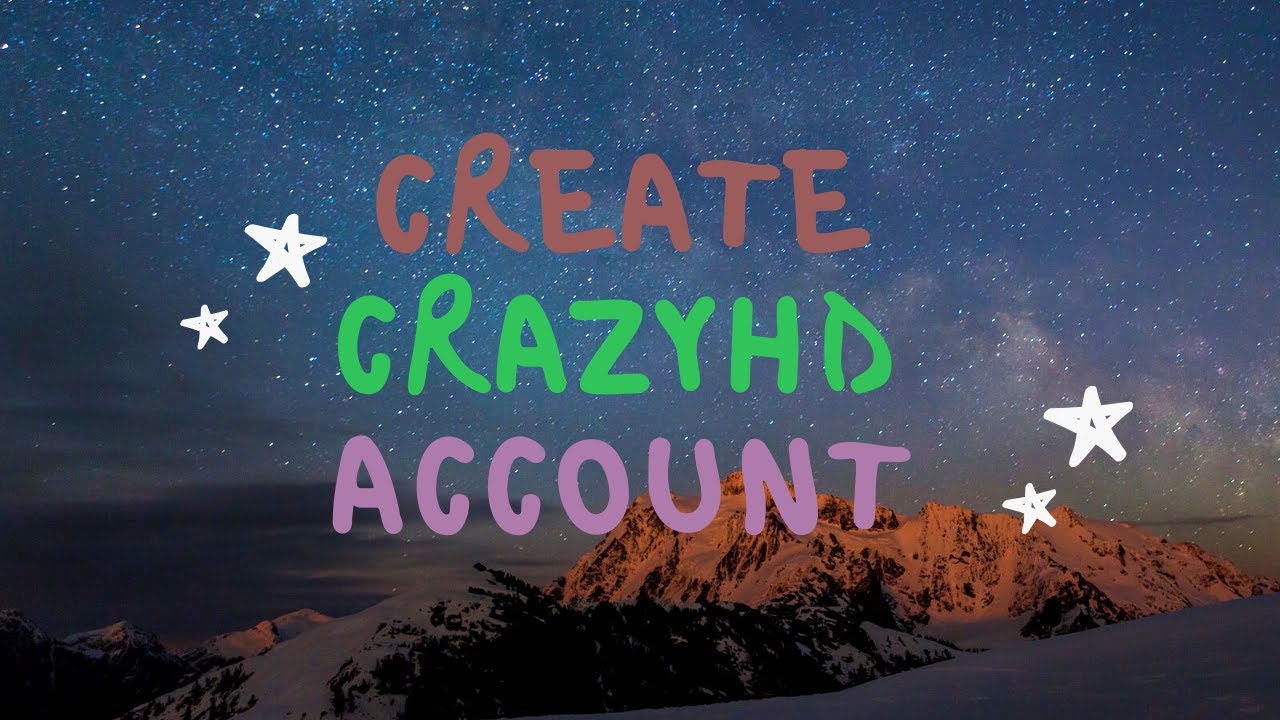 How to Create CrazyHD.com Account | CrazyHD Account Create Invitation ...