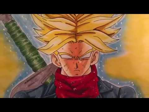 Drawing: Future Trunks SSJ Rage | Dragon Ball Super - YouTube