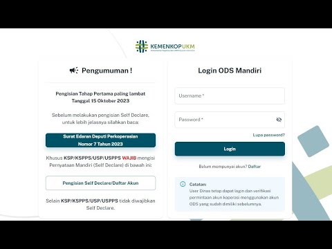 Self Declare KSP KSPPS USP USPPS Koperasi Berdasarkan Surat Edaran ...