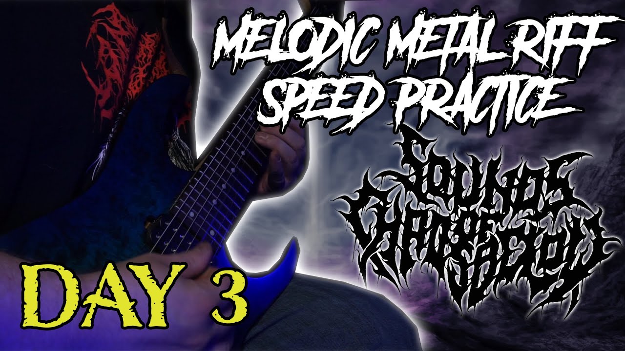 Guitar Practice Day 3 | 3/4 Time | Melodic Metal Riffs - YouTube
