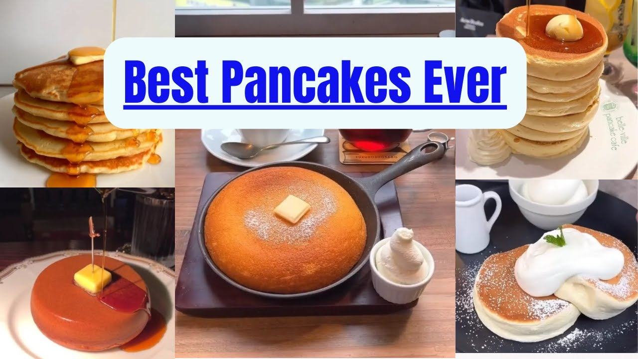 Best pancakes ever || pancake asmr || food asmr - YouTube