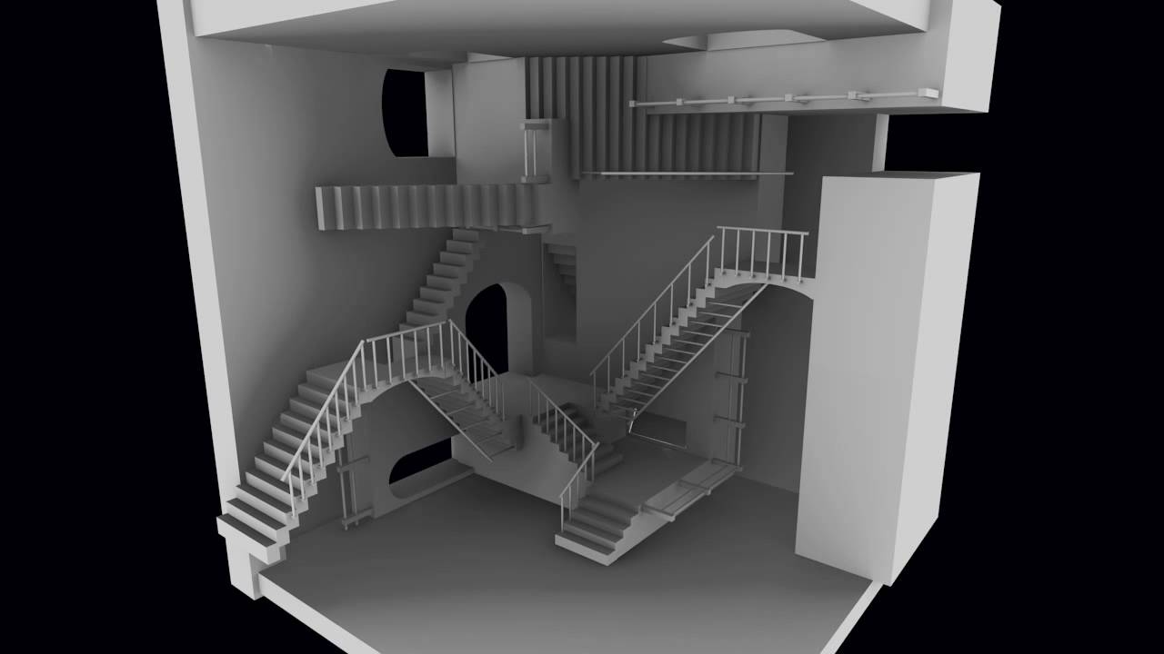 Very Weird Staircase - IMPOSSIBLE! (Esher) - YouTube