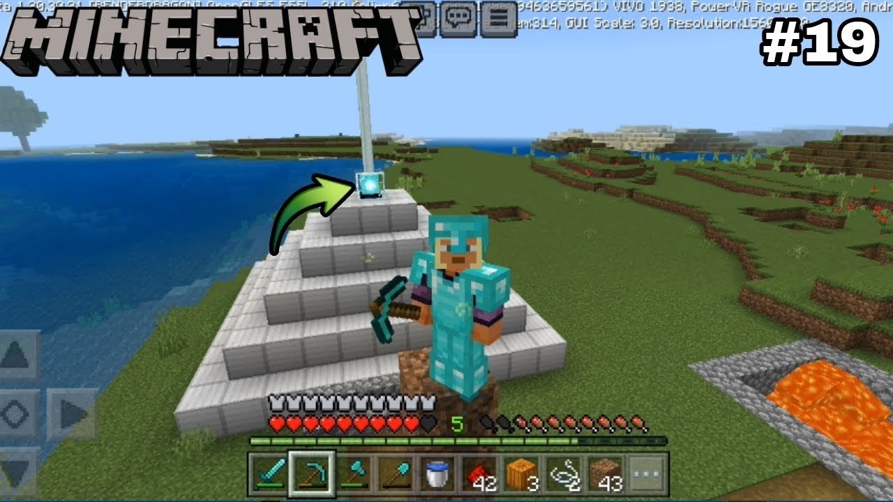 I MADE A FULL IRON BEACON IN MINECRAFT || MINECRAFT PE GAMEPLAY #19 ...