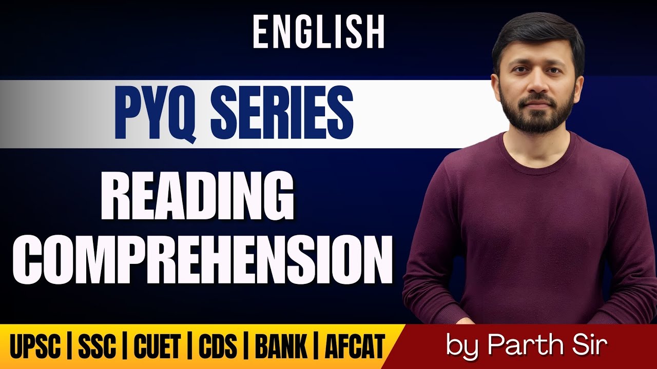 Reading Comprehension | SSC CGL, CHSL, CDS, CPO | Parth Sir - YouTube