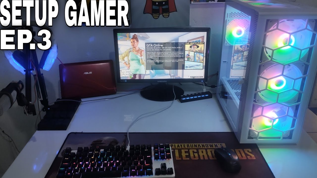 MEU SETUP GAMER BRANCO ATULIZADO - CUSTO BENEFICIO (PT.2) - YouTube