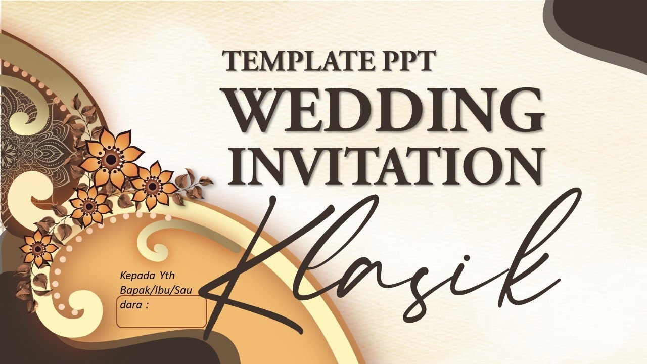 WEDDING INVITATION TEMPLATE KLASIK WITH POWERPOINT 05 PowerPoint School YouTube wedding-invitation-template-klasik-with-powerpoint-05-powerpoint-school-youtube