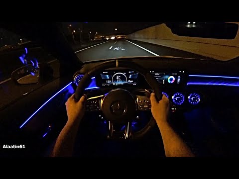 The New Mercedes CLA45 S AMG POV TEST DRIVE at Night 2023 | CLA Class AMG SOUND
