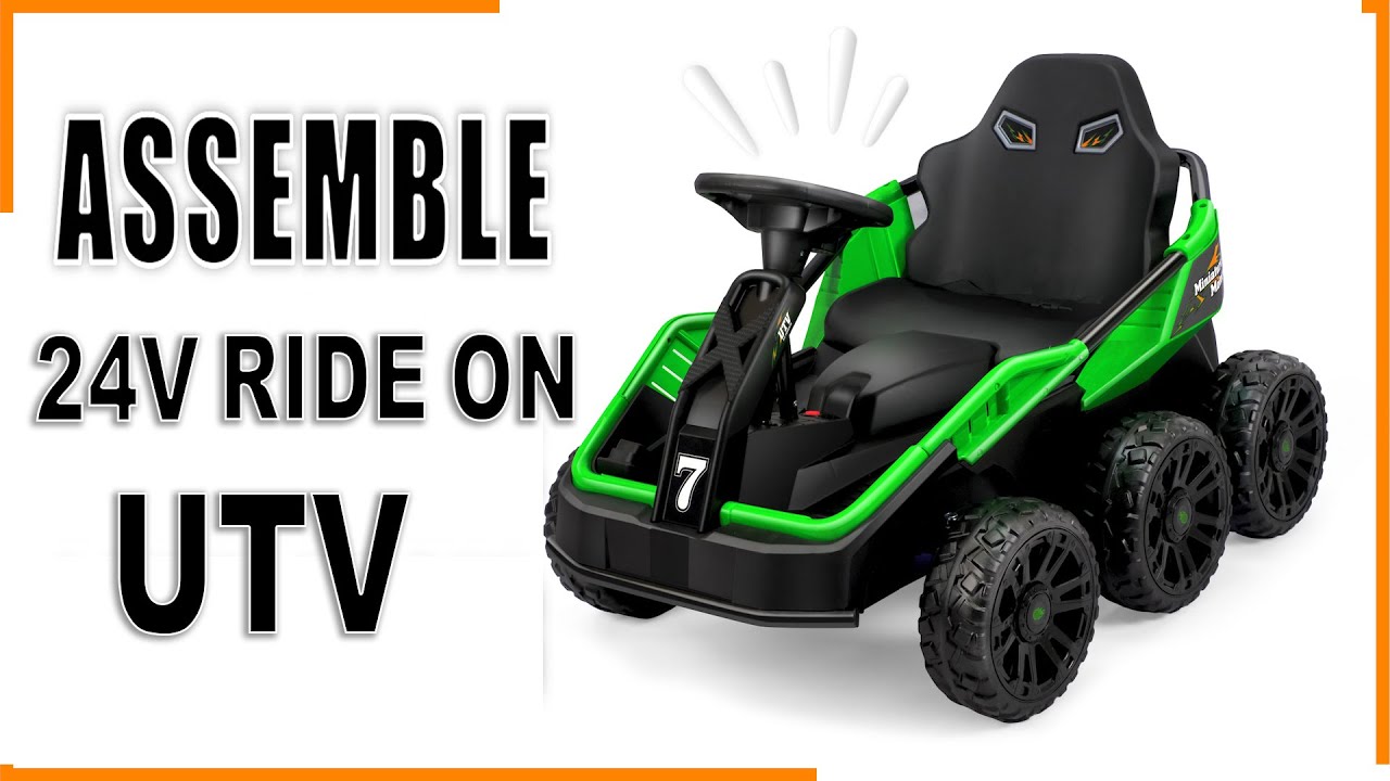 MINIATURE MOTORS 24V 6 Wheeler Ride on UTV | Assembly Video - YouTube
