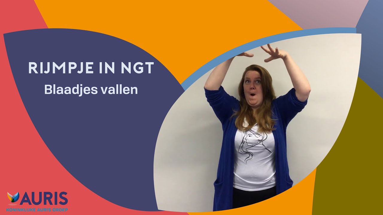 Rijmpje in Nederlandse Gebarentaal: 'blaadjes vallen' - YouTube