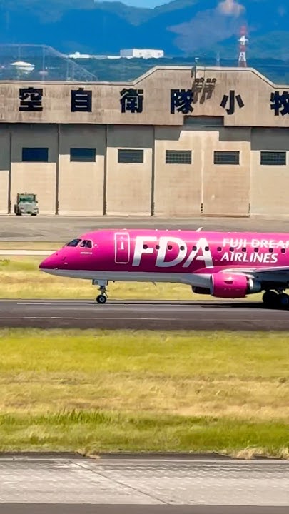 【FDA・15号機】E175 名古屋空港を離陸#fda #fda機 #名古屋空港 #e175 - YouTube