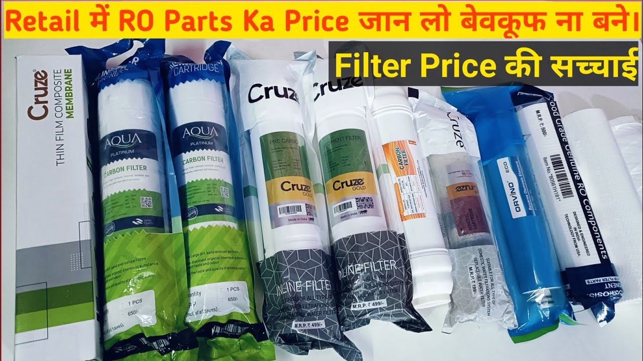 RO Spare Parts Price List || RO Filter का Price जान लो लूटने से बचे ...