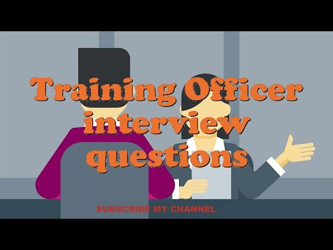 Training Officer interview questions - YouTube