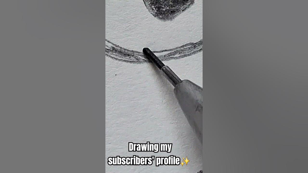Drawing my subscribers' profile Part 1 ️ I have so much energy! #brushandblend #art #ytprofile # ...