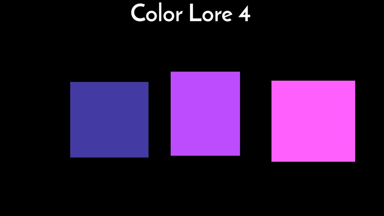 Color lore - The colder colors - YouTube