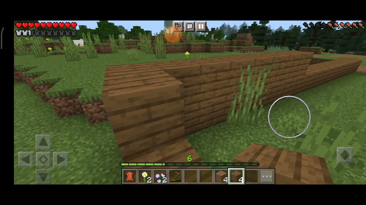 cara membuat kandang domba di Minecraft game - YouTube