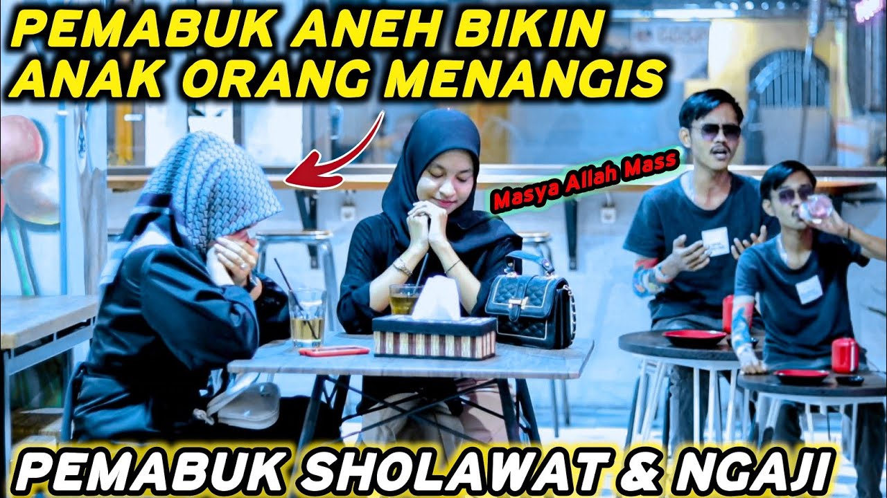 PRANK SHOLAWAT!! PEMABUK BIKIN DUA CEWEK TERHARU🥺 - YouTube