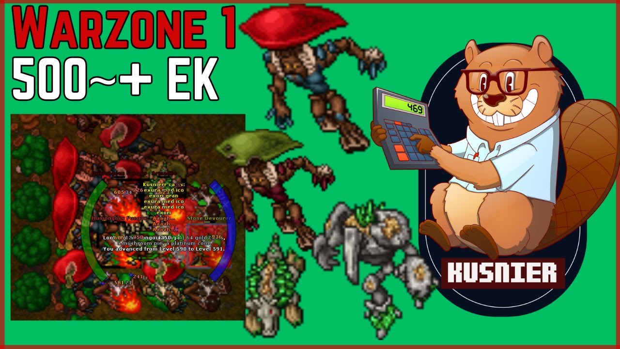 Warzone 1 | 500+ Knight | Tibia - YouTube