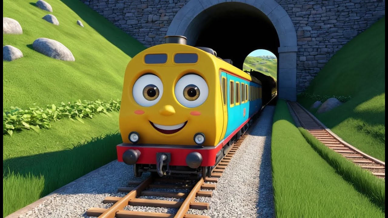 Steam Train Whistle Song | Choo-Choo Rhyme for Kids | Rolling Through ...