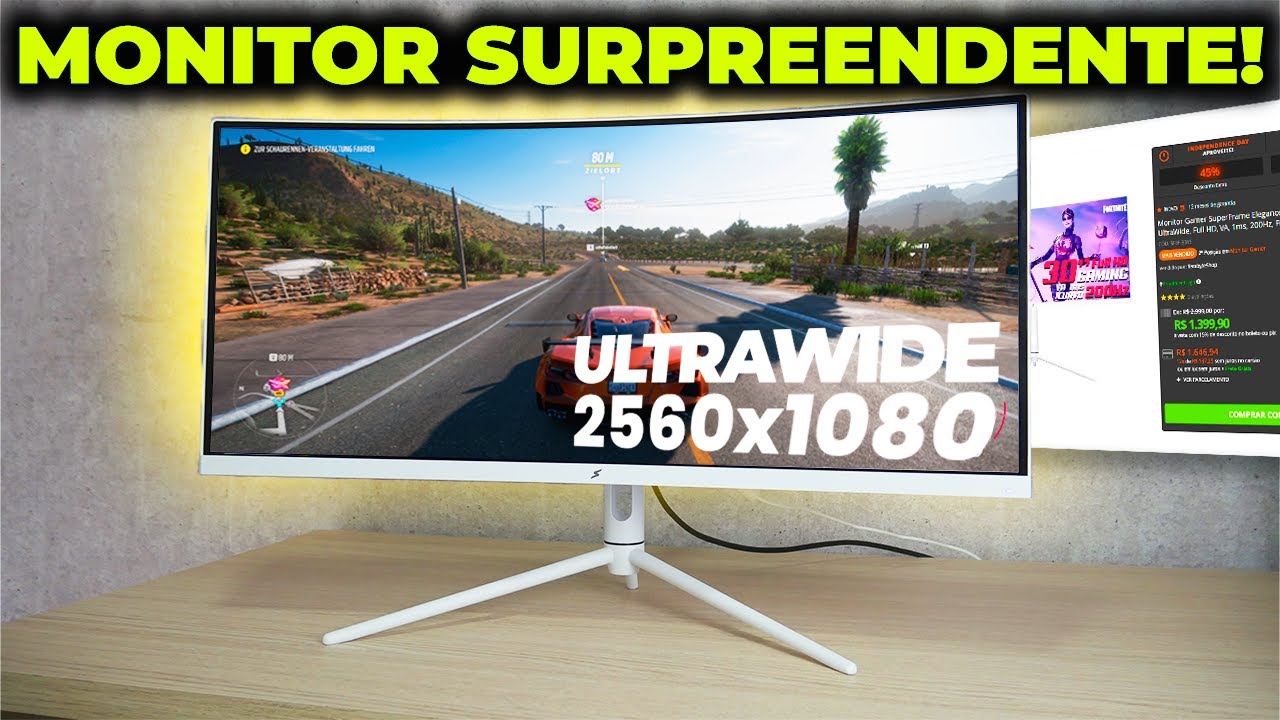ESCOLHI ESSE MONITOR GAMER PARA O MEU SETUP! CURVO, 30 POL, 200HZ E ...