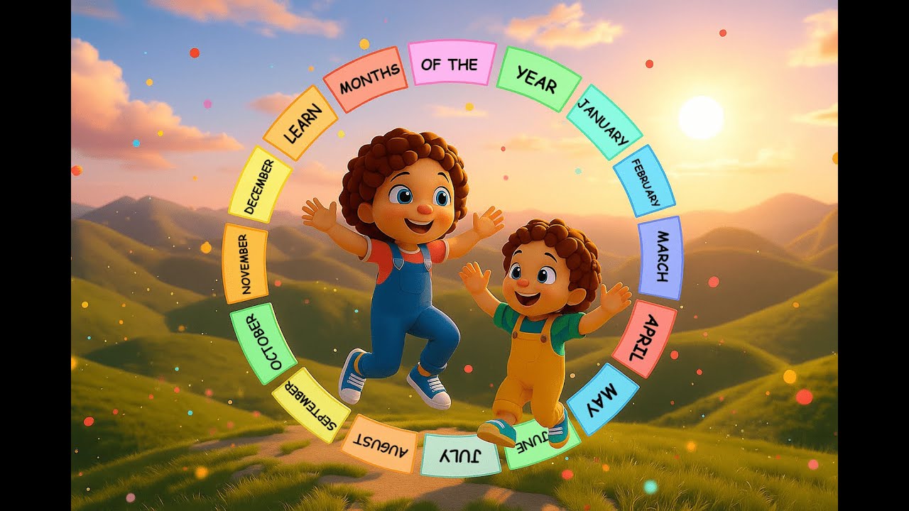 Months of the Year Song for Kids | Learn 12 Months with Curly Boo ...