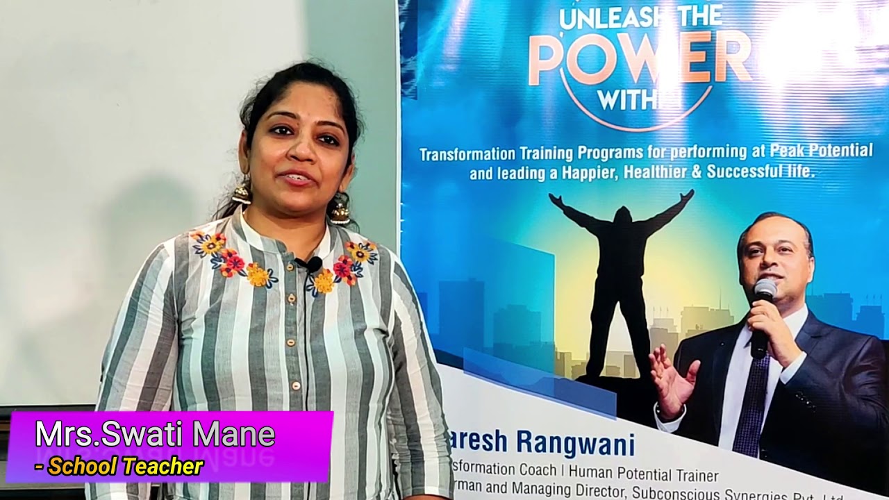 Subconscious Synergies - Ms. Swati Mane School Teacher - YouTube